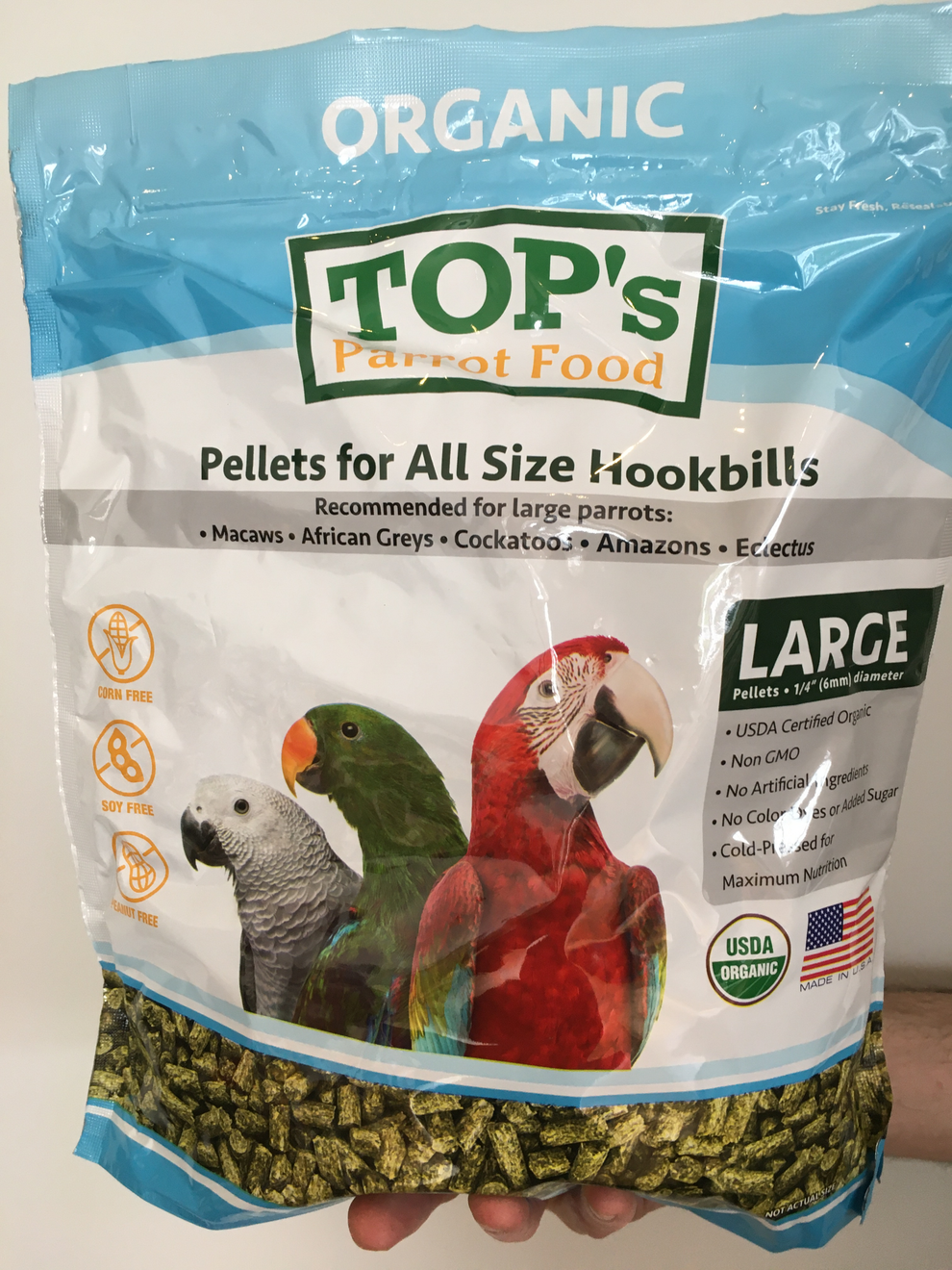 TOP's Parrot Food Large Pellets – Parrot Treats