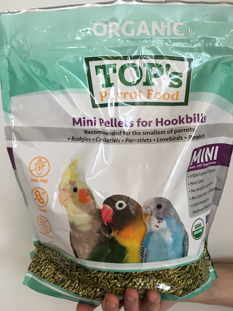 TOP's Parrot Food Mini Pellets – Parrot Treats